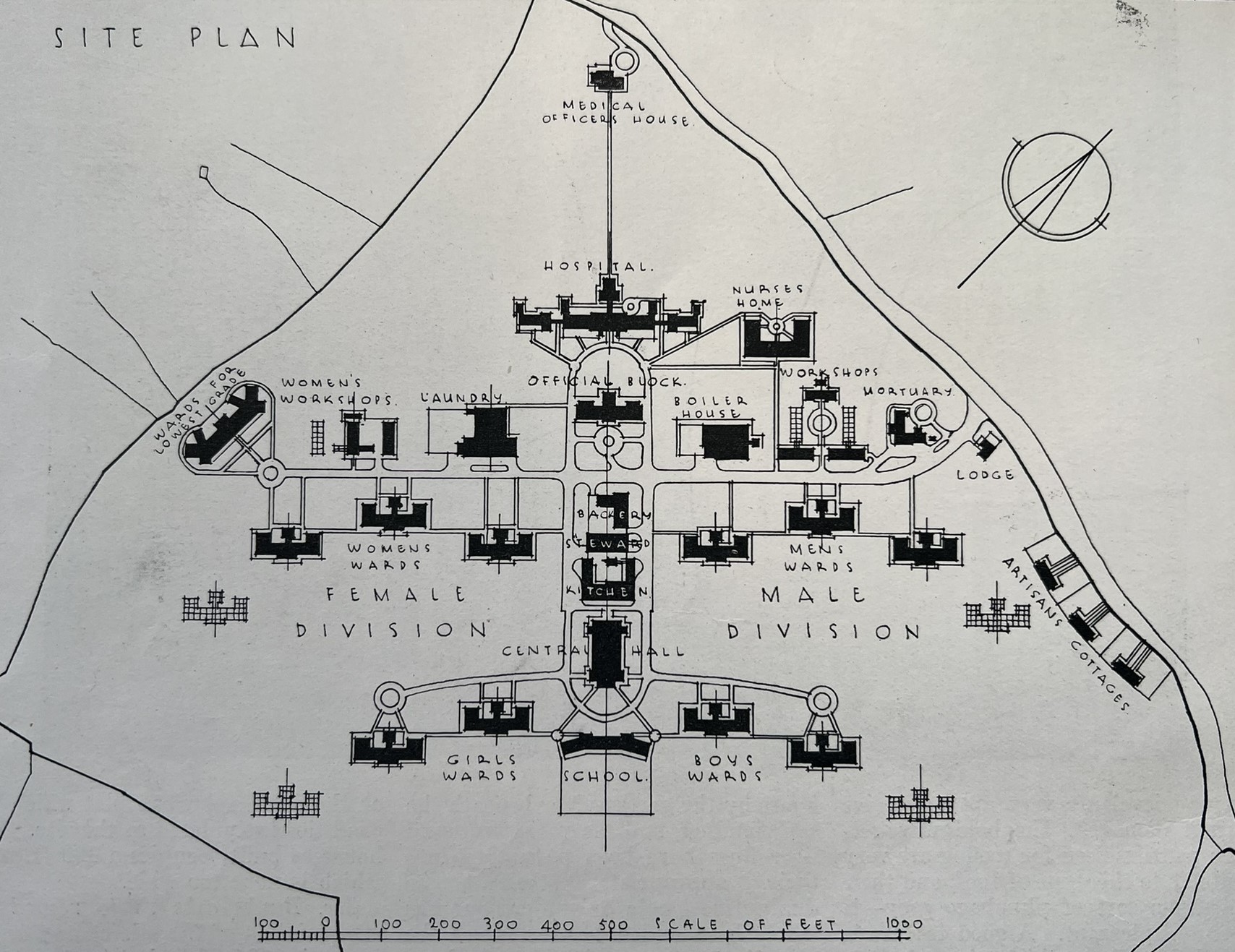 Hortham Site Layout and Design - Hortham Hospital / Colony